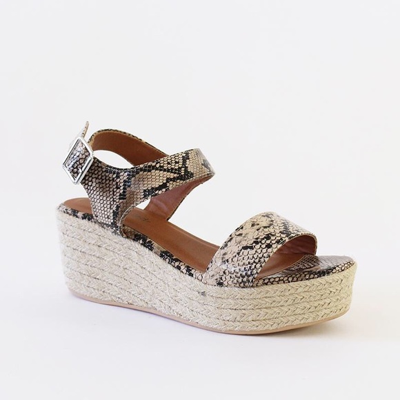 Cityclassified | Shoes | Luthor Python Platform Wedge Espadrille Sandal | Poshmark